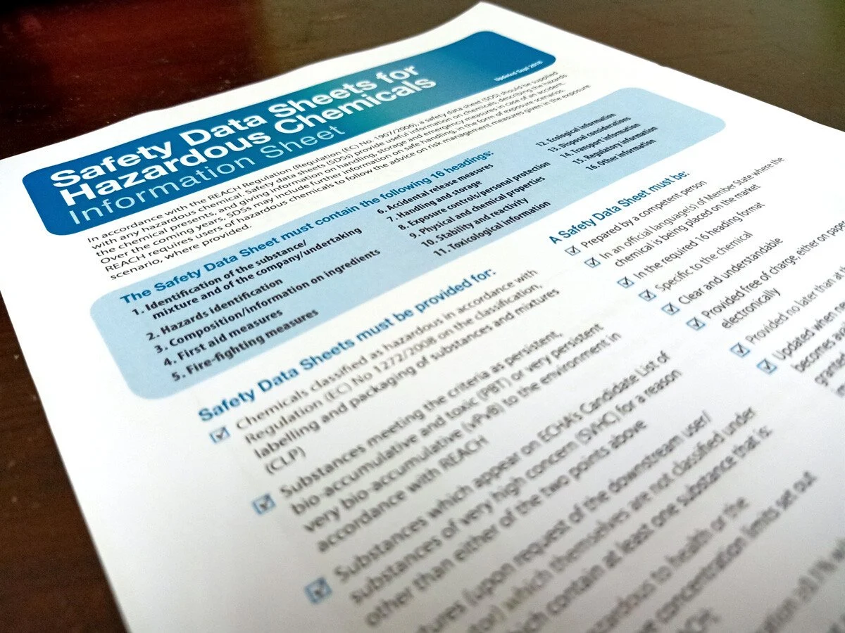 SDS Checklists & what you should do with an SDS | EcoOnline