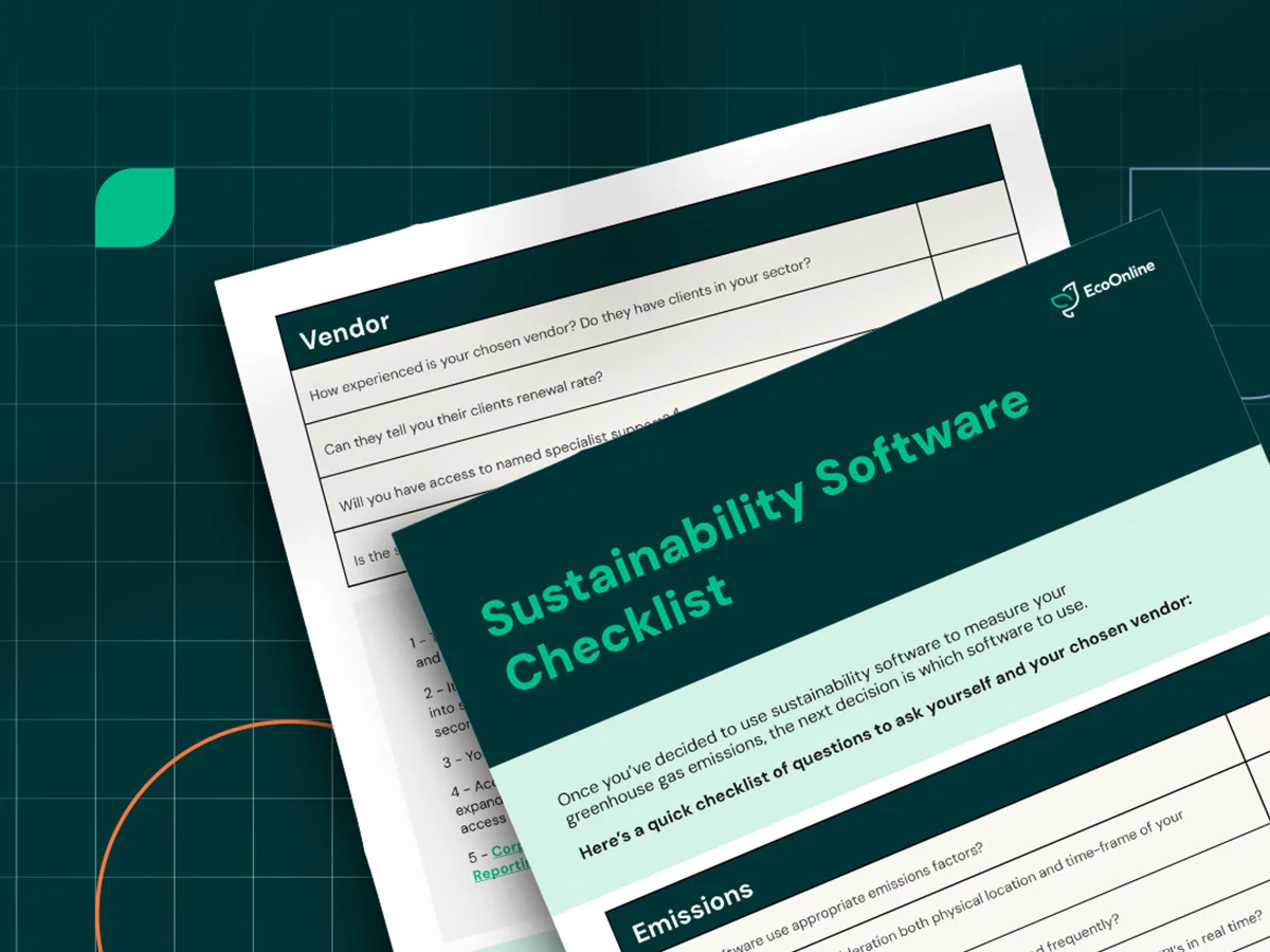 Sustainability Software Checklist | EcoOnline