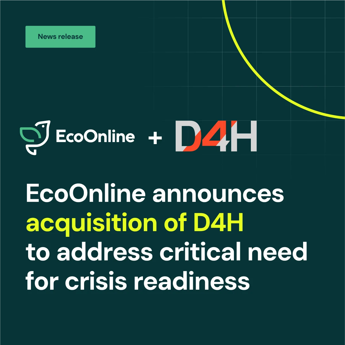 EcoOnline announces acquisition of D4H | EcoOnline US